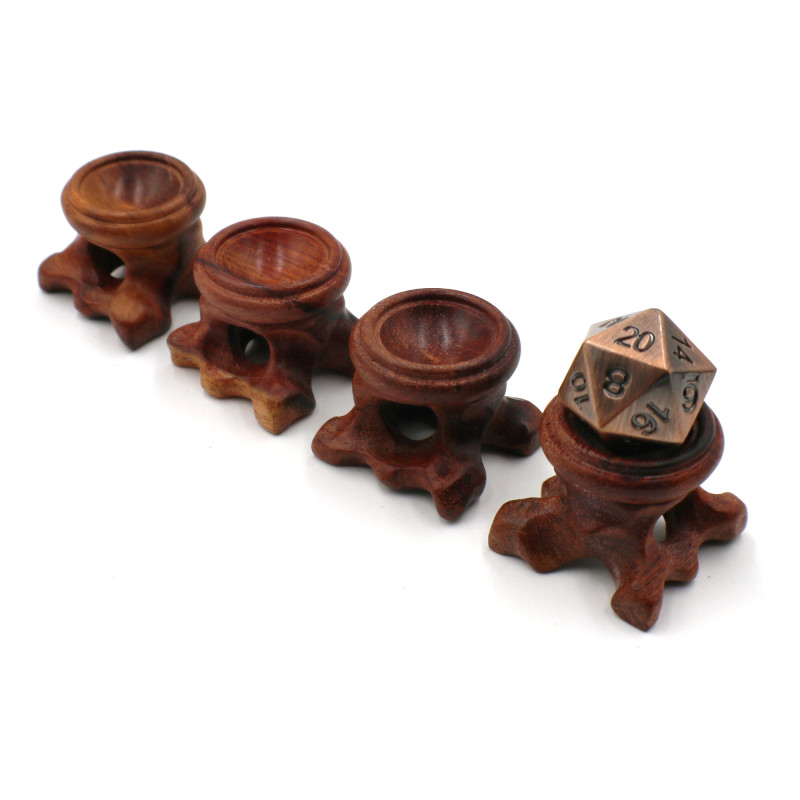D20 Wooden Dice Display Stand