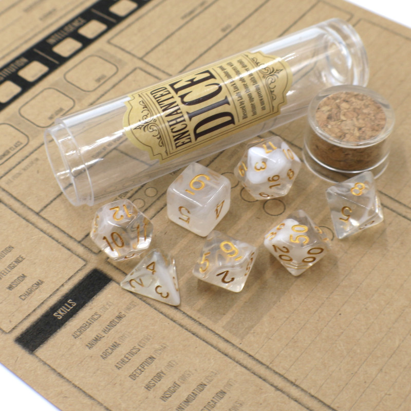 Enchanted Dice Bottle - Transparent Smoke Dice