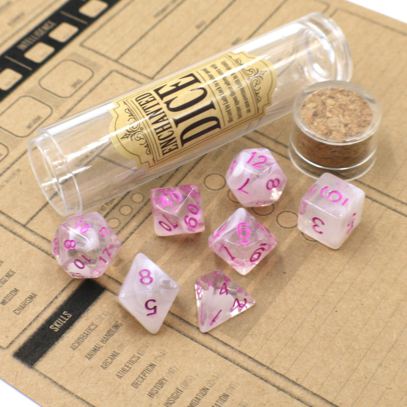 Enchanted Dice Bottle - Transparent Smoke Dice