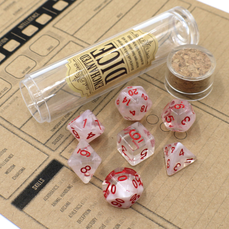 Enchanted Dice Bottle - Transparent Smoke Dice