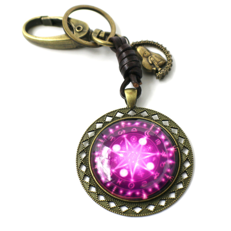 Wicca Magic Circle Keychain