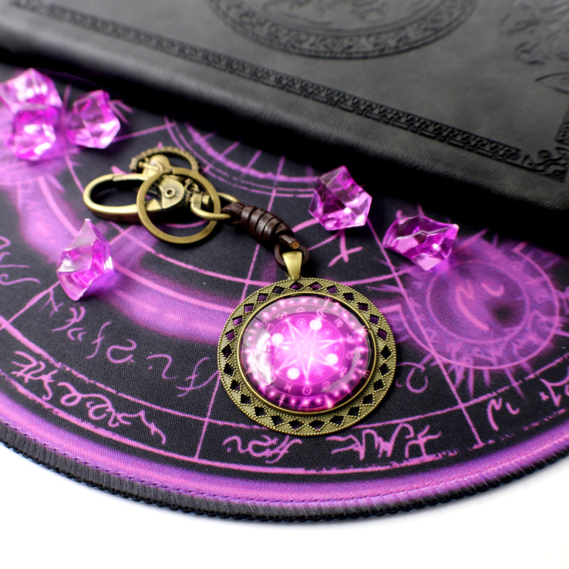 Wicca Magic Circle Keychain