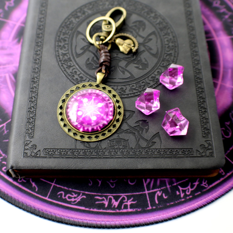 Wicca Magic Circle Keychain